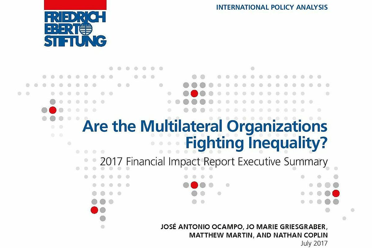 "Are the Multilateral Organizations Fighting Inequality?" 2017 ...