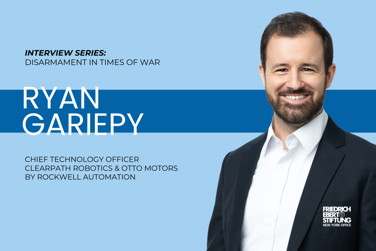 Disarmament in Times of War: Interview with Ryan Gariepy